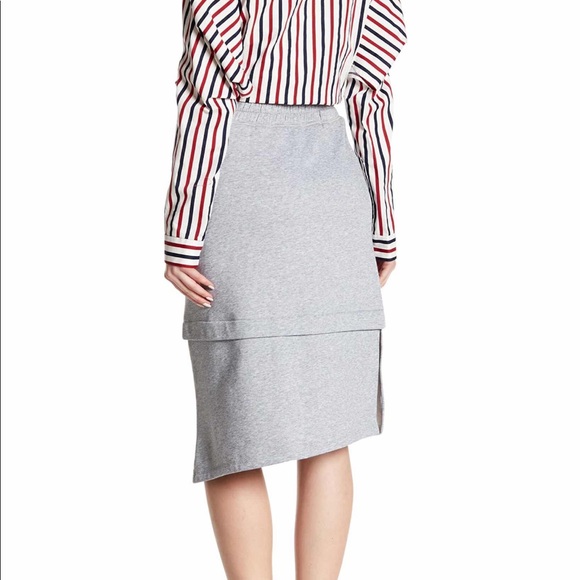 GREY LAB | Skirts | Nwt Grey Lab Layered Stripe Drawstring Skirt Small ...